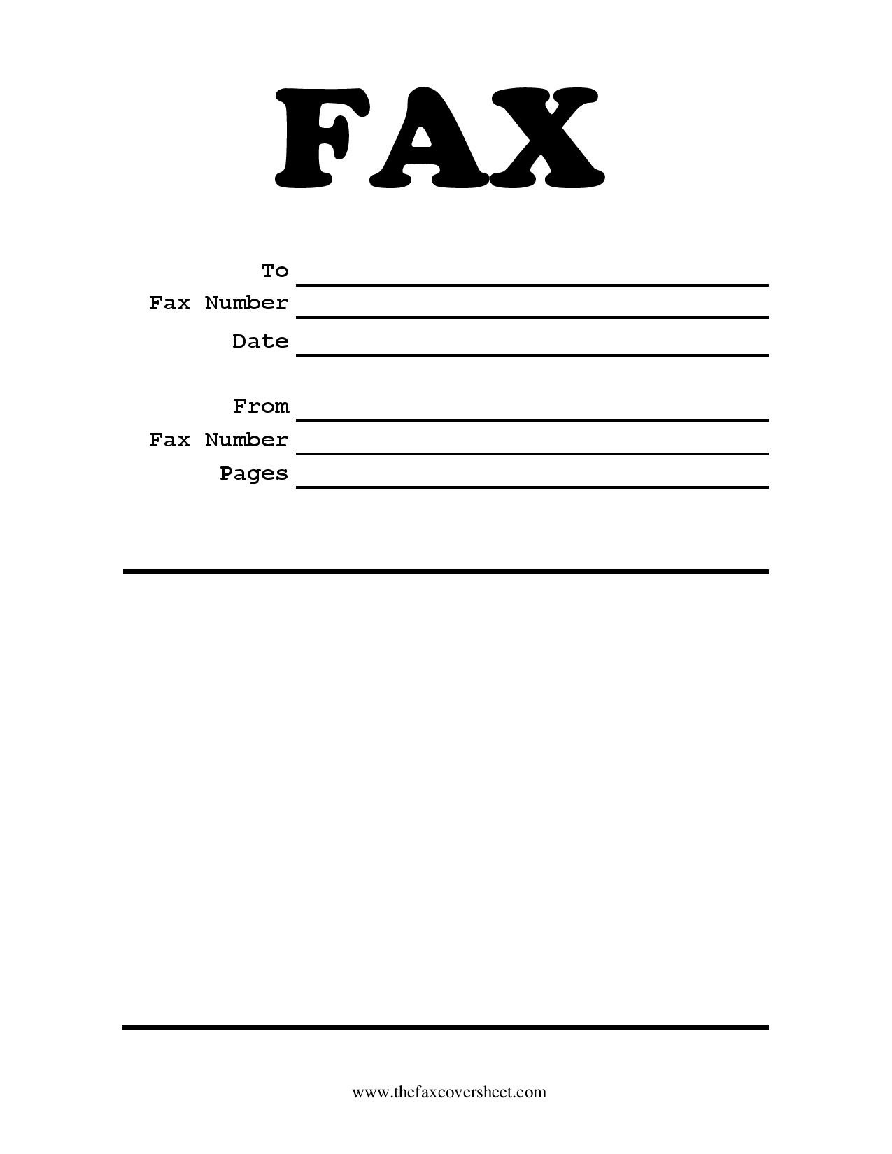 Free Personal Fax Cover Sheet PDF Template - Download Now