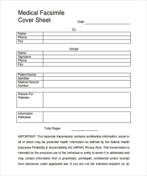 Fax Cover Sheet with Disclaimer Template PDF