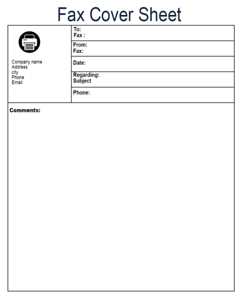 Free Fax Cover Sheet Google Docs Template Sample